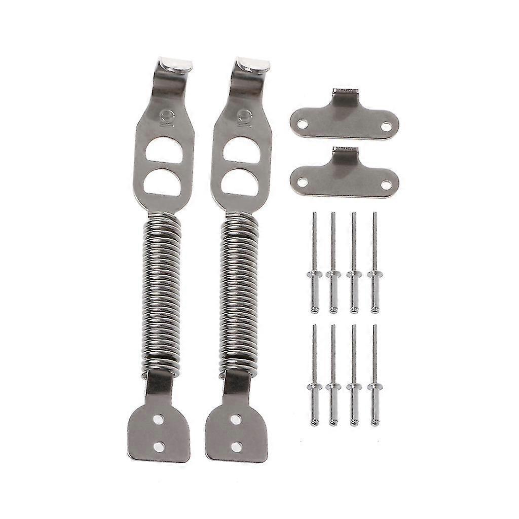 Stainless Boot Bonnet Springs Clips Competition Hood Panel Race Rally P ...