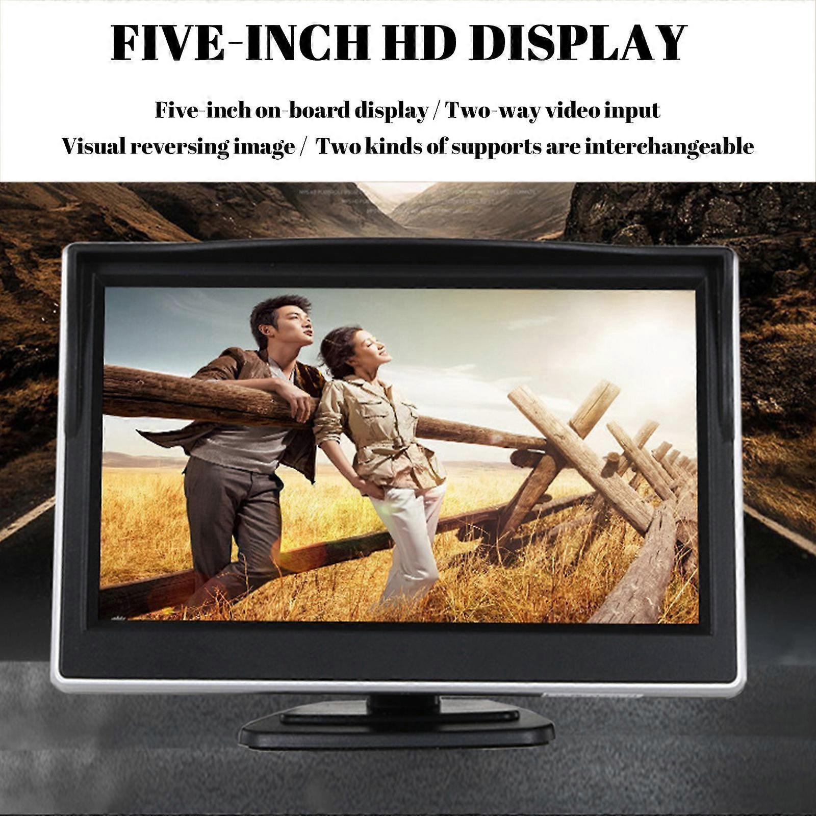 Vehicle Universal HD LCD Display 5-inch Monitor With Sunshade Car 12 ...