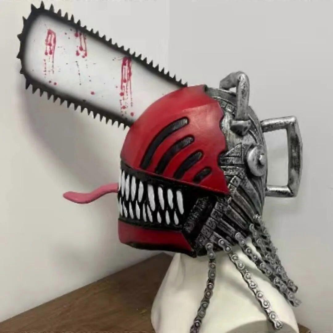 Chainsaw Mask Rave Cosplay Anime Disguise Helmet Horror Electric Saw ...