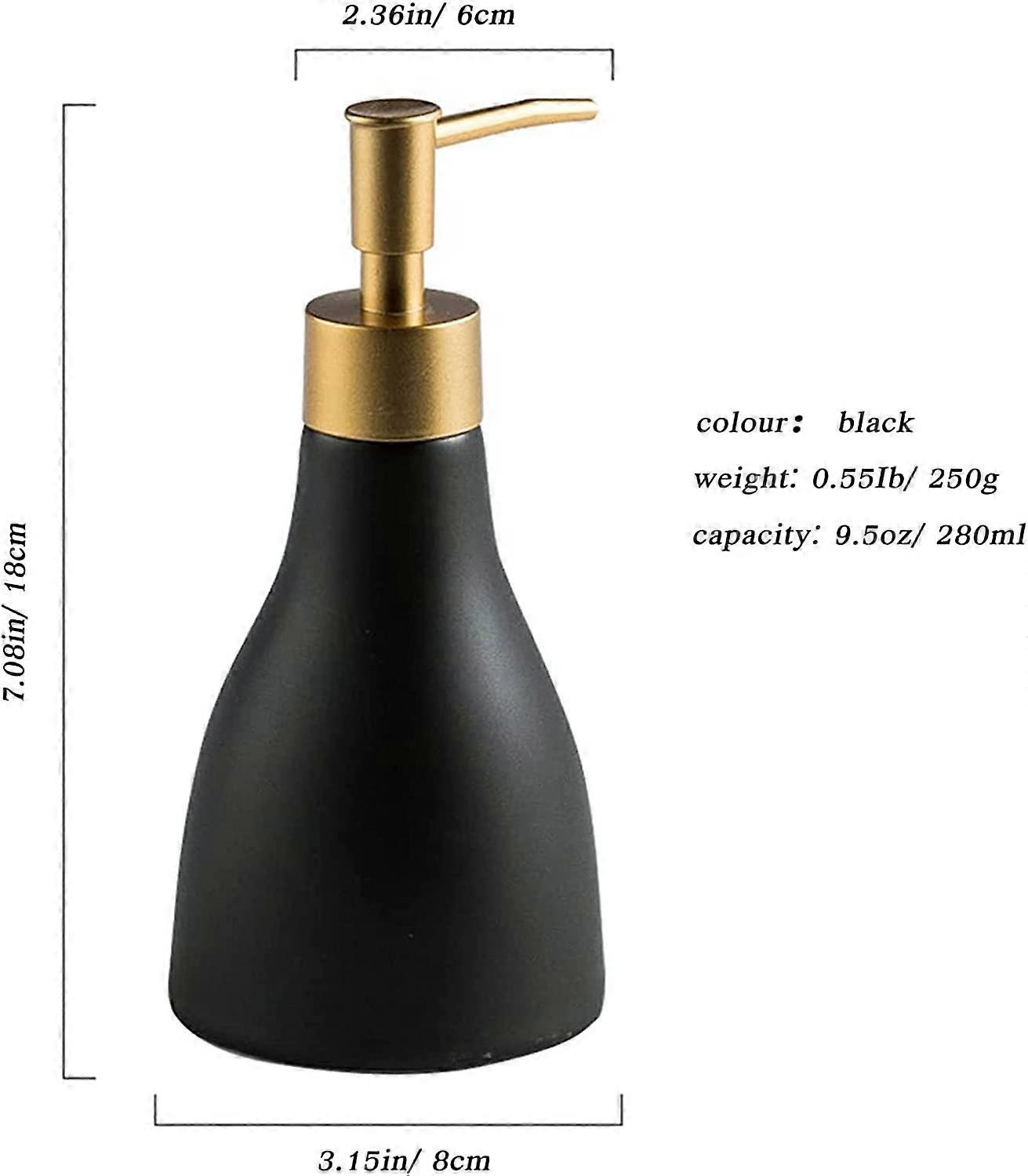 Conic Hand Soap Dispenser,280ML(Black) | Fruugo UK