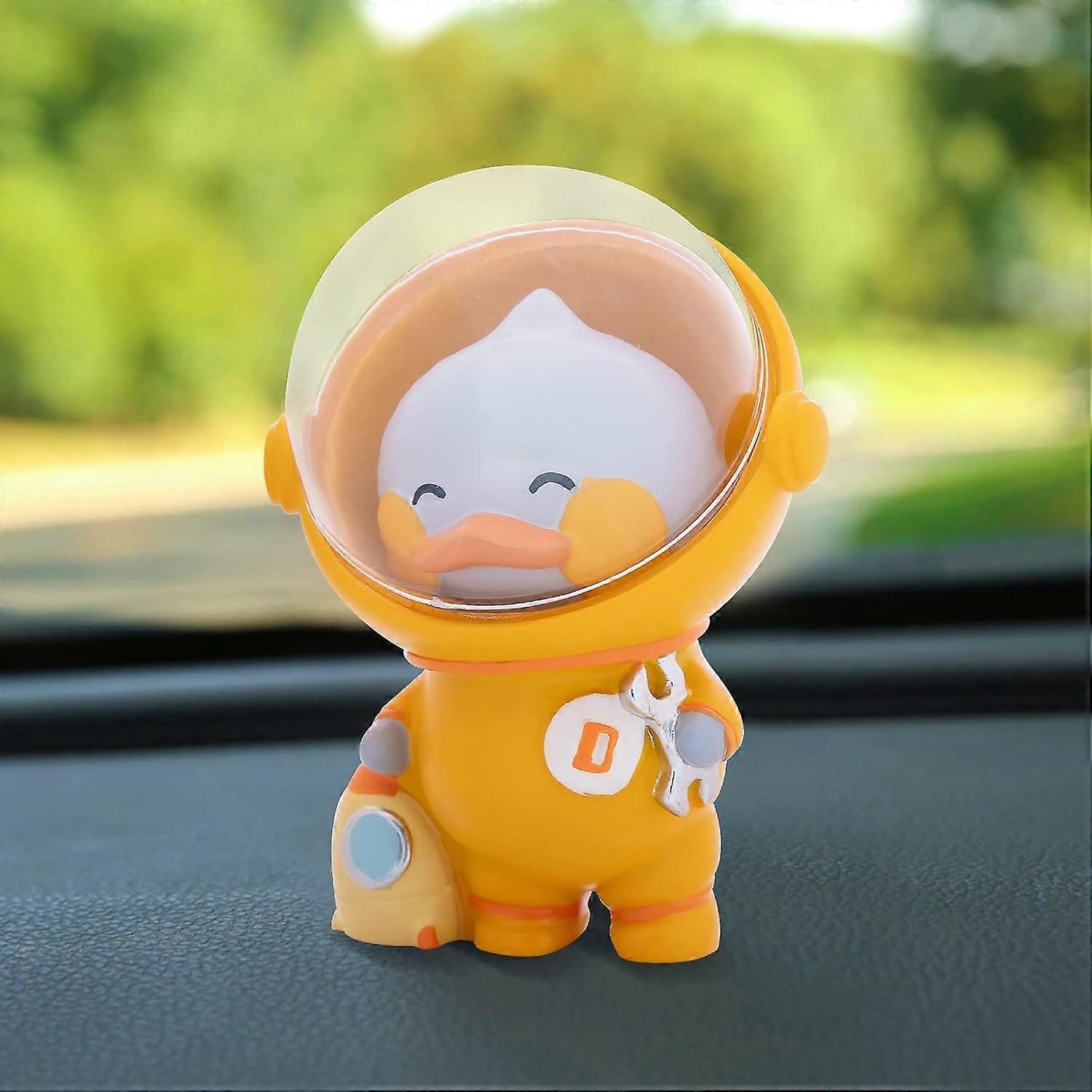 car dashboard decoration fun space car duck car toy accessories car ...
