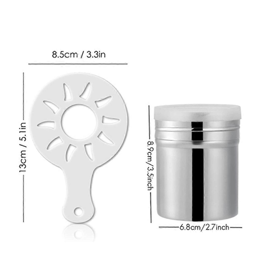 Cocoa Shaker,Coffee Powder Shaker 16 Pcs Coffee Cappuccino Stencils ...