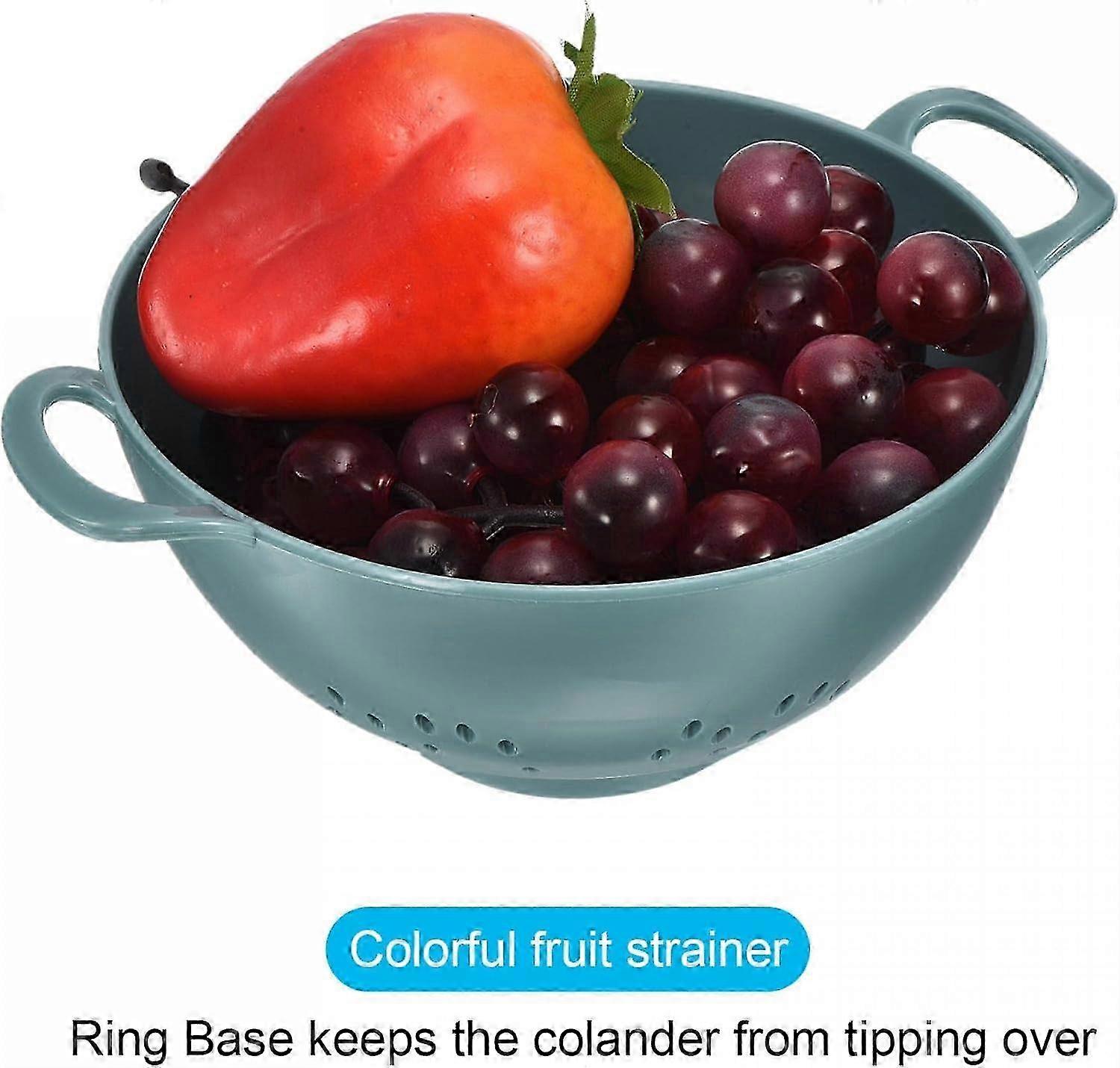 Mini Food Colander with Double Handles, Rice Washing Strainer Plastic ...