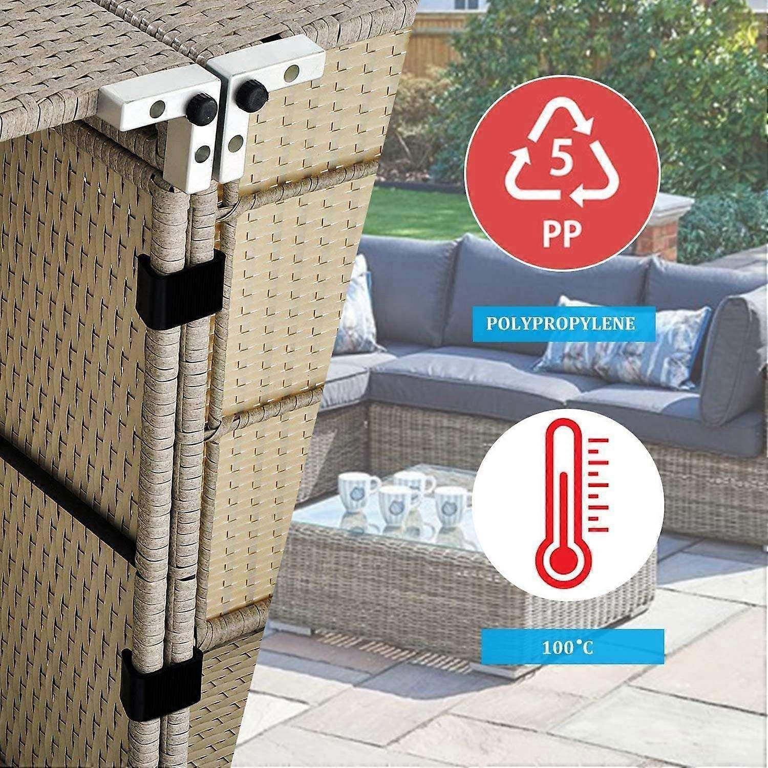 8 PCS Outdoor Patio Furniture Clips for Patio Sectional Sofa, Wicker ...