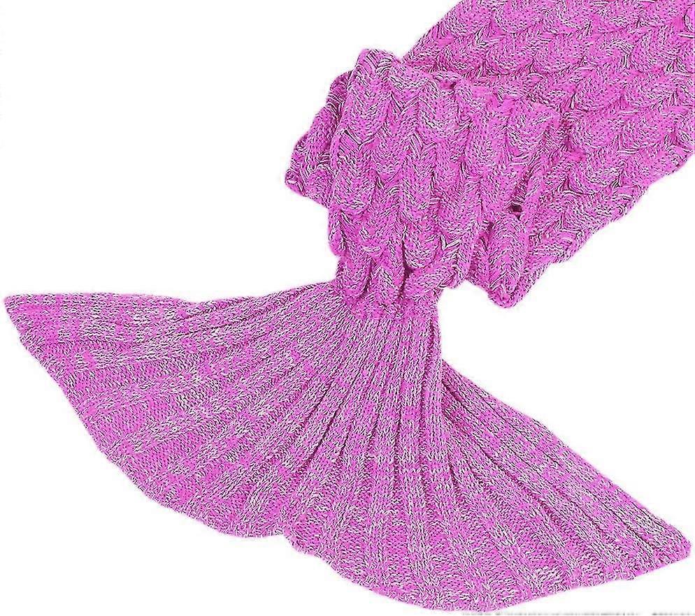 Mermaid Tail Blanket, For Children, Handmade Crochet, Cozy Mermaid ...
