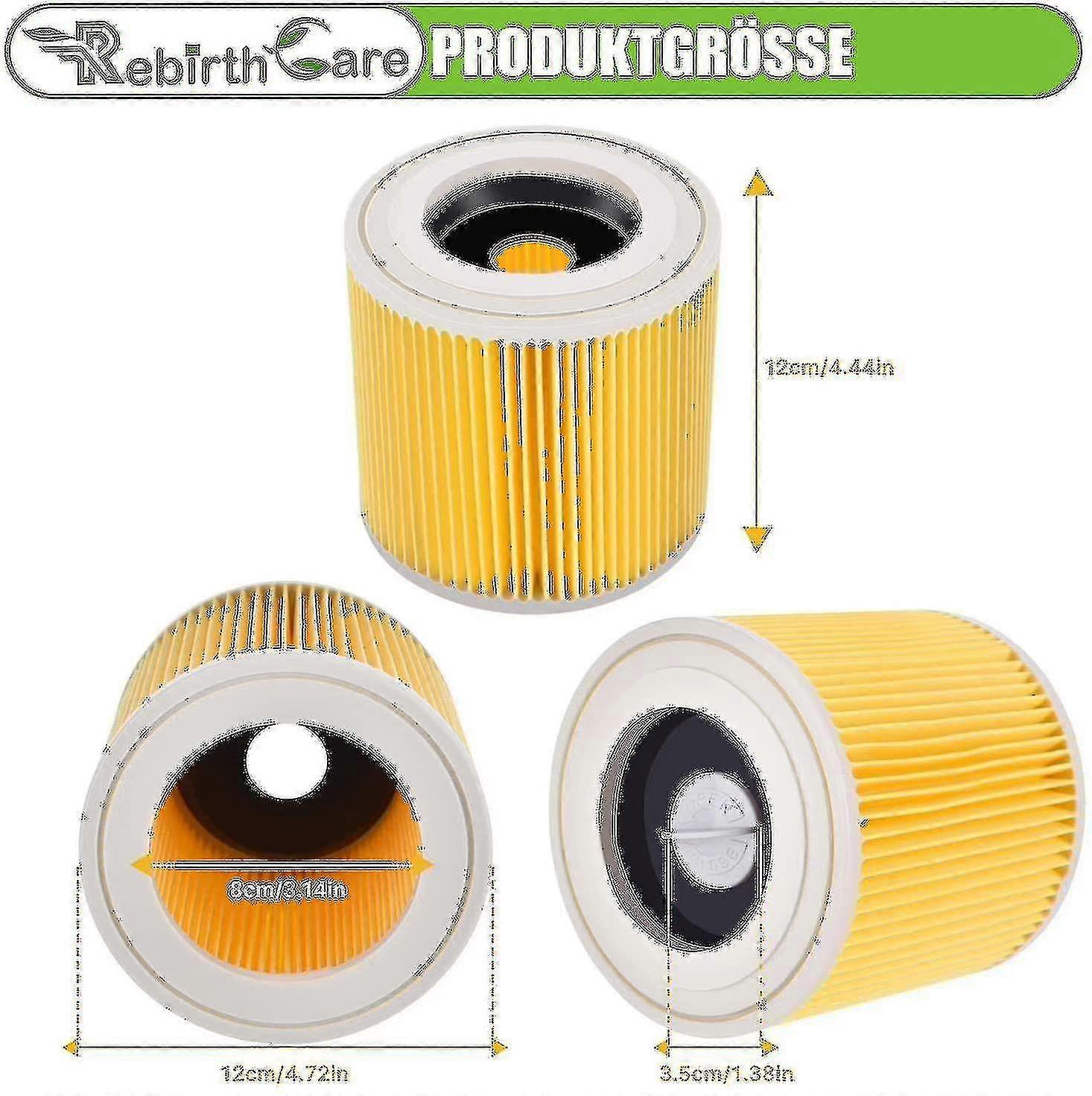 2 Pack Cartridge Filter For Wd3 Premium Wd2 Wd3 Wd3p Wd3 Mv2 Mv3 Filter ...