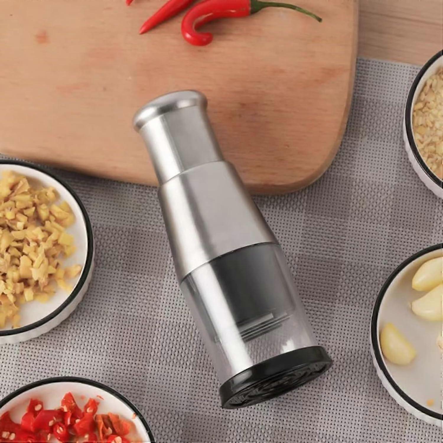 21.5x8cm, Professional Stainless Steel Garlic Press Manual Garlic Press ...