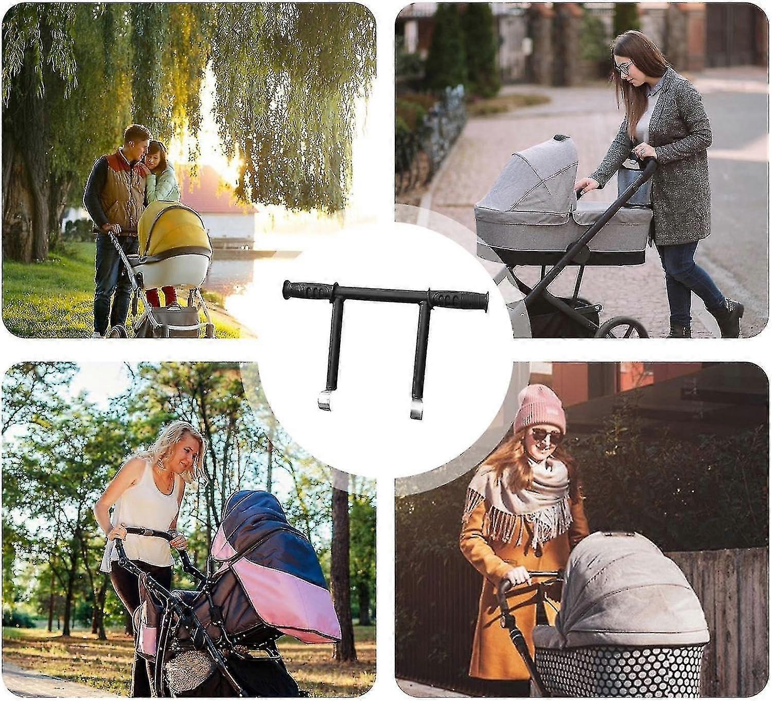 Stroller Bar Attachment - Adjustable Handle Extender | Easy Install ...