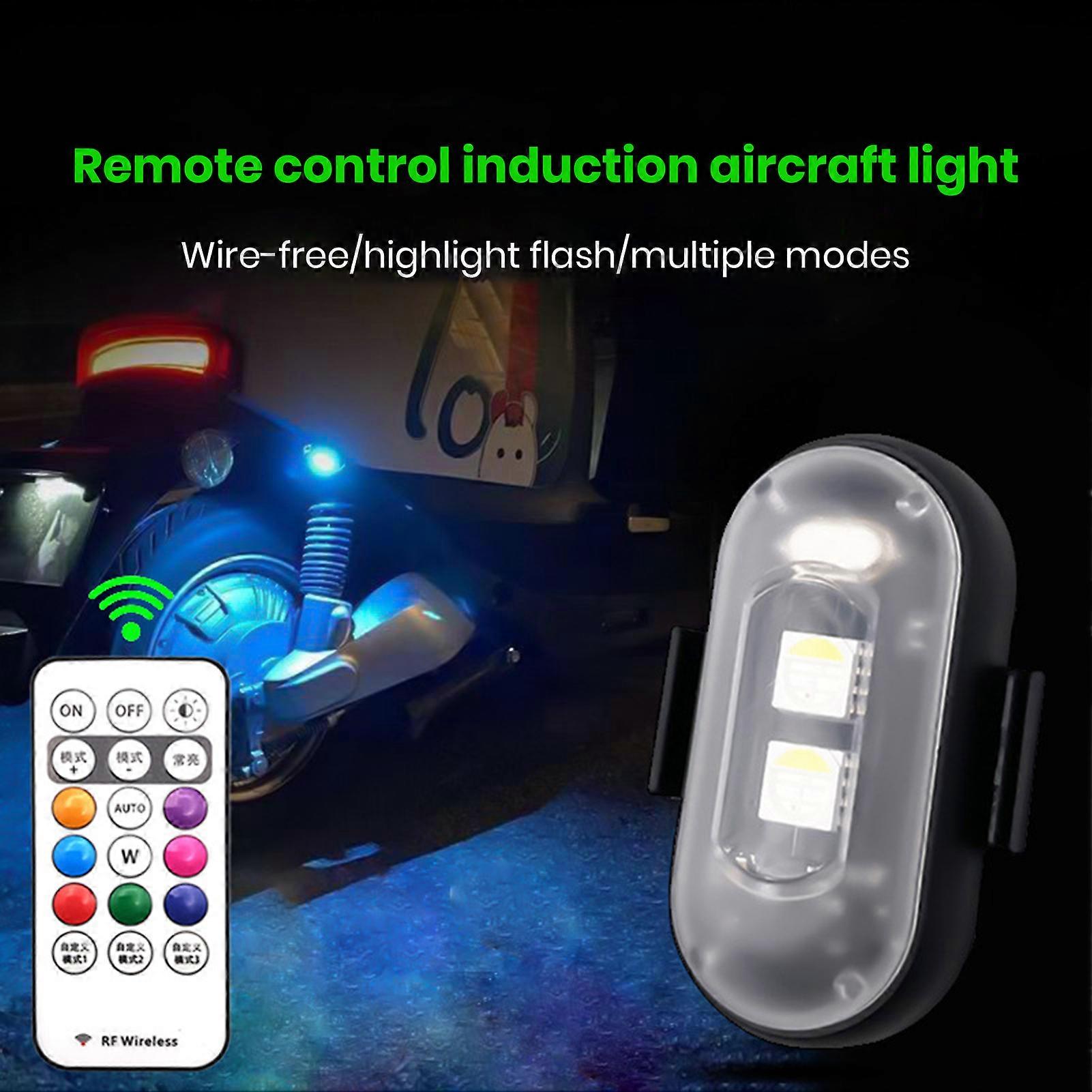 LED Strobe Drone Light with Remote Control Multiple Modes Color Changing Anti-Collision Mini ...