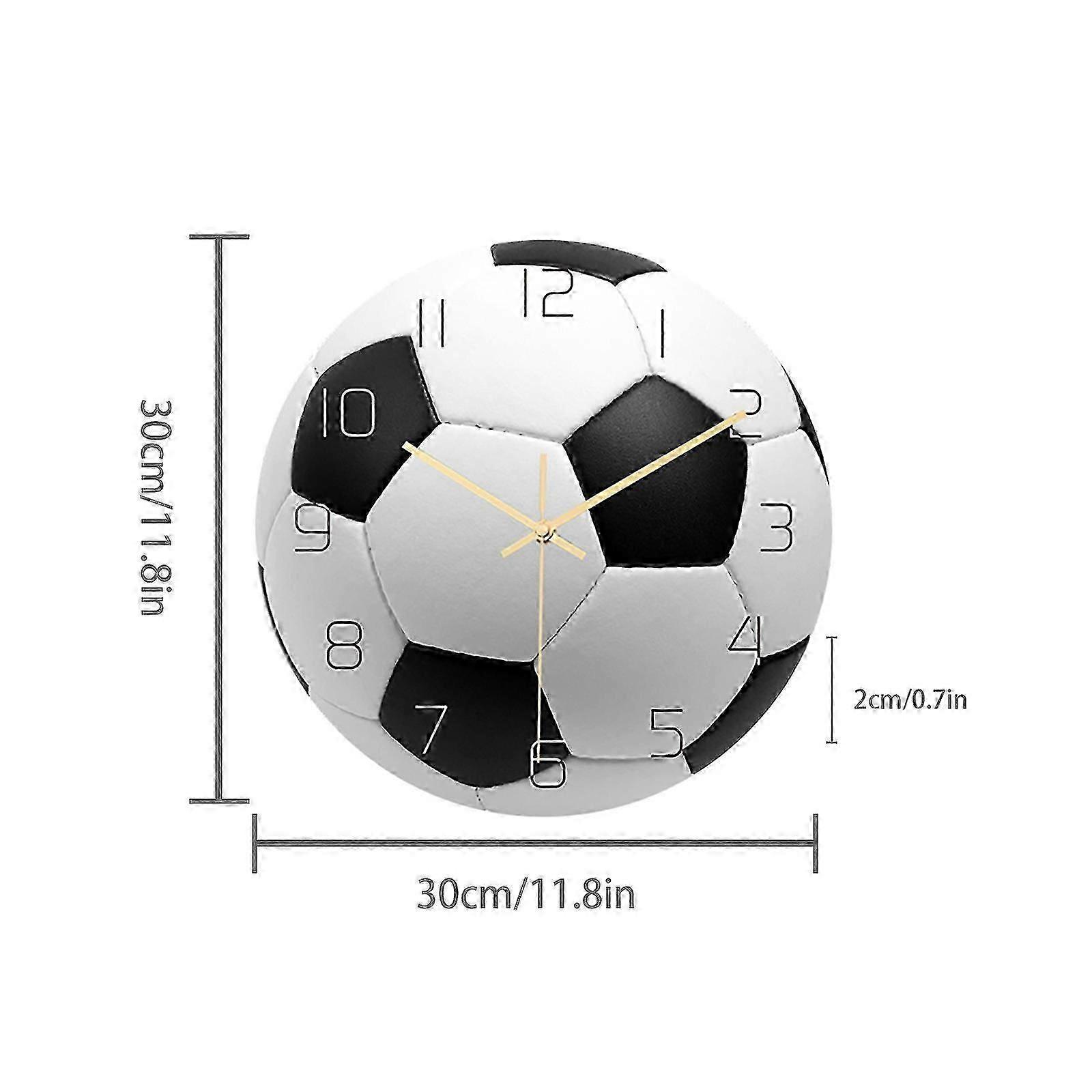 Football Wall Clock Bedroom Livingroom Alarm Clock Gifts Present For ...