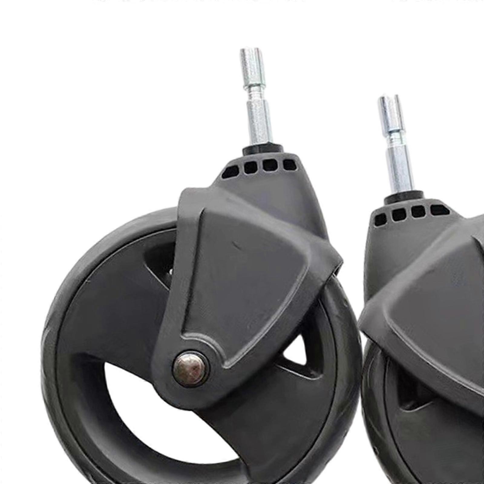 2x Baby Trolley Wheels Accessories Rubber Pushchair Spare Parts for Pet ...
