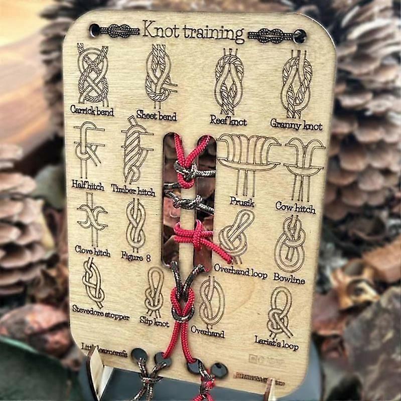 2025 Knot Tying Practice Board Kit Learn Knot Training Board with Stand ...
