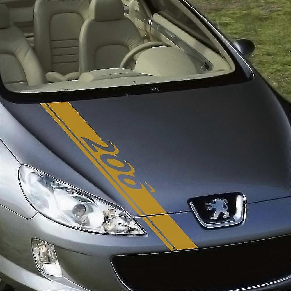 Car Styling Hood Cover Trim Engine Bonnet Decals For Peugeot 206 ...