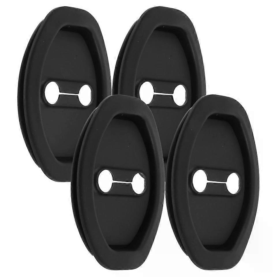 Door Lock Cover, 4 Pcs Car Latch Protector with Absorbing Gasket for ...