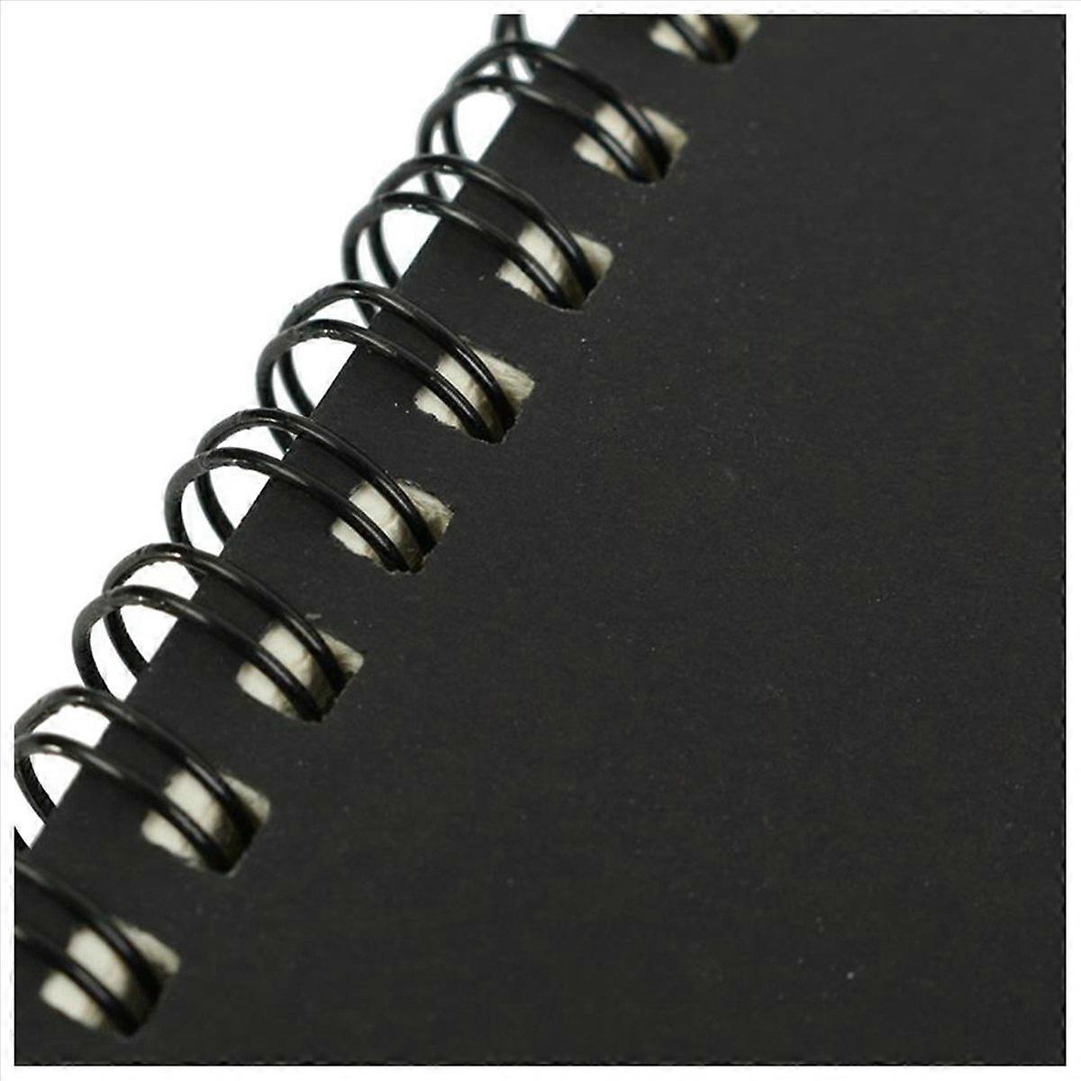 Retro Kraft Coil Sketch Sketchbooks Notebook（Black and White） | Fruugo UK