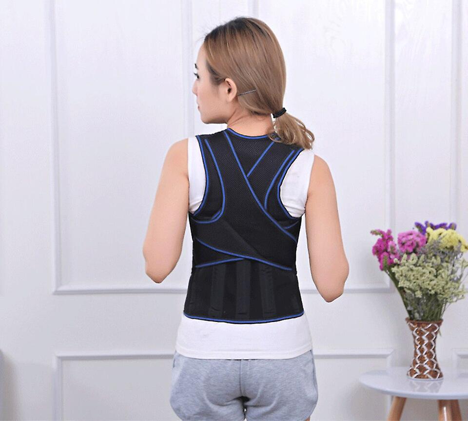 Kids Boys Girls Back Lumbar Support Belt Posture Corrector Vest ...