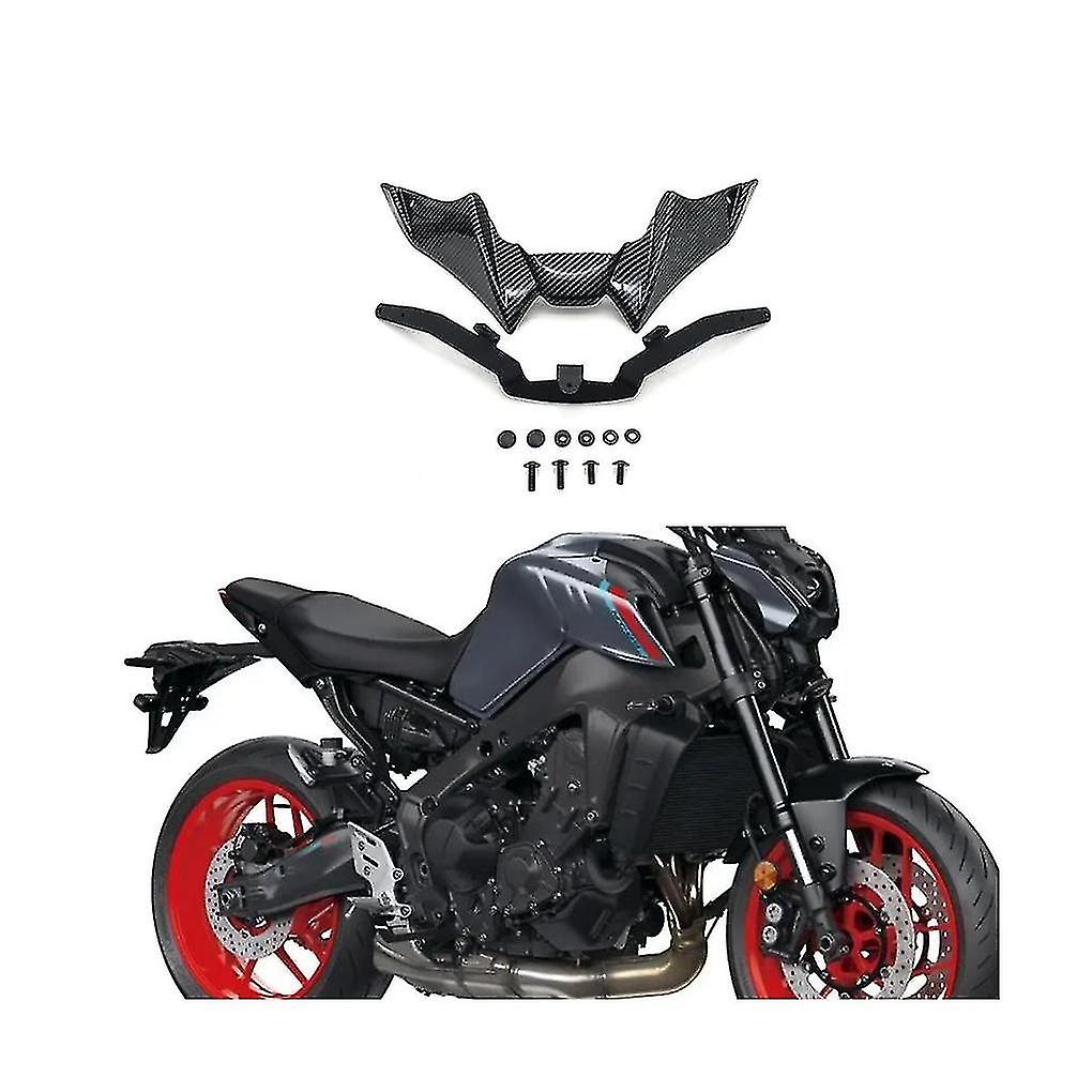 Motorcycle Front Fairing Aerodynamic Winglet Lower Cover Black Fixed ...