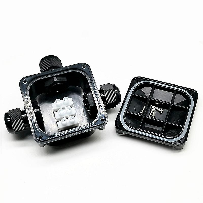 Junction Box, 3-Way Junction Box IP68 Waterproof Plug Outdoor ...