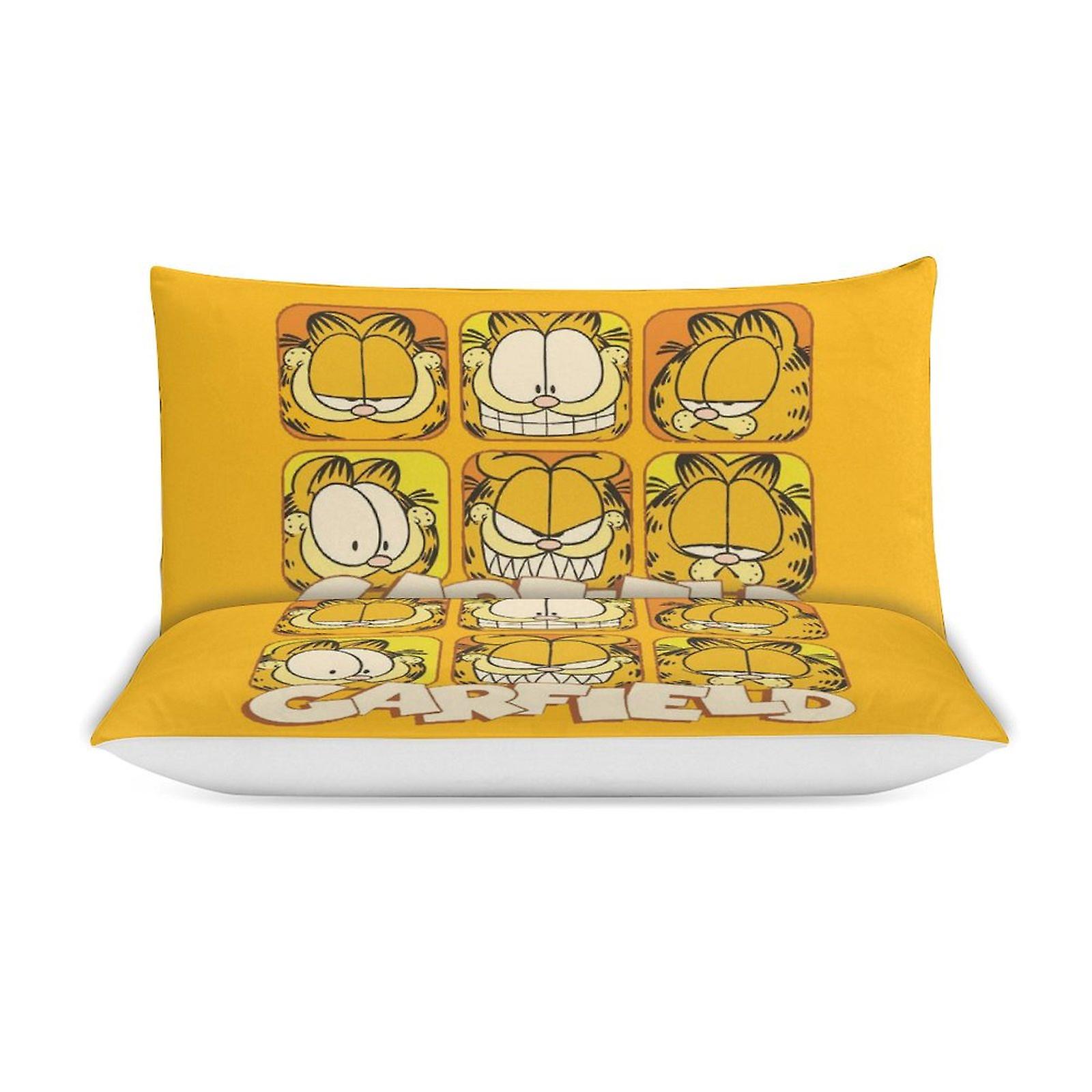 Garfield Bedding Sets Cute Bed Cover Anime Cartoon 3D Printed ...