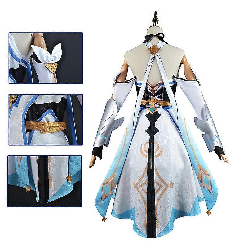 Genshin Impact Lumine Cosplay Dress Lumine Costume Women Girls Party ...