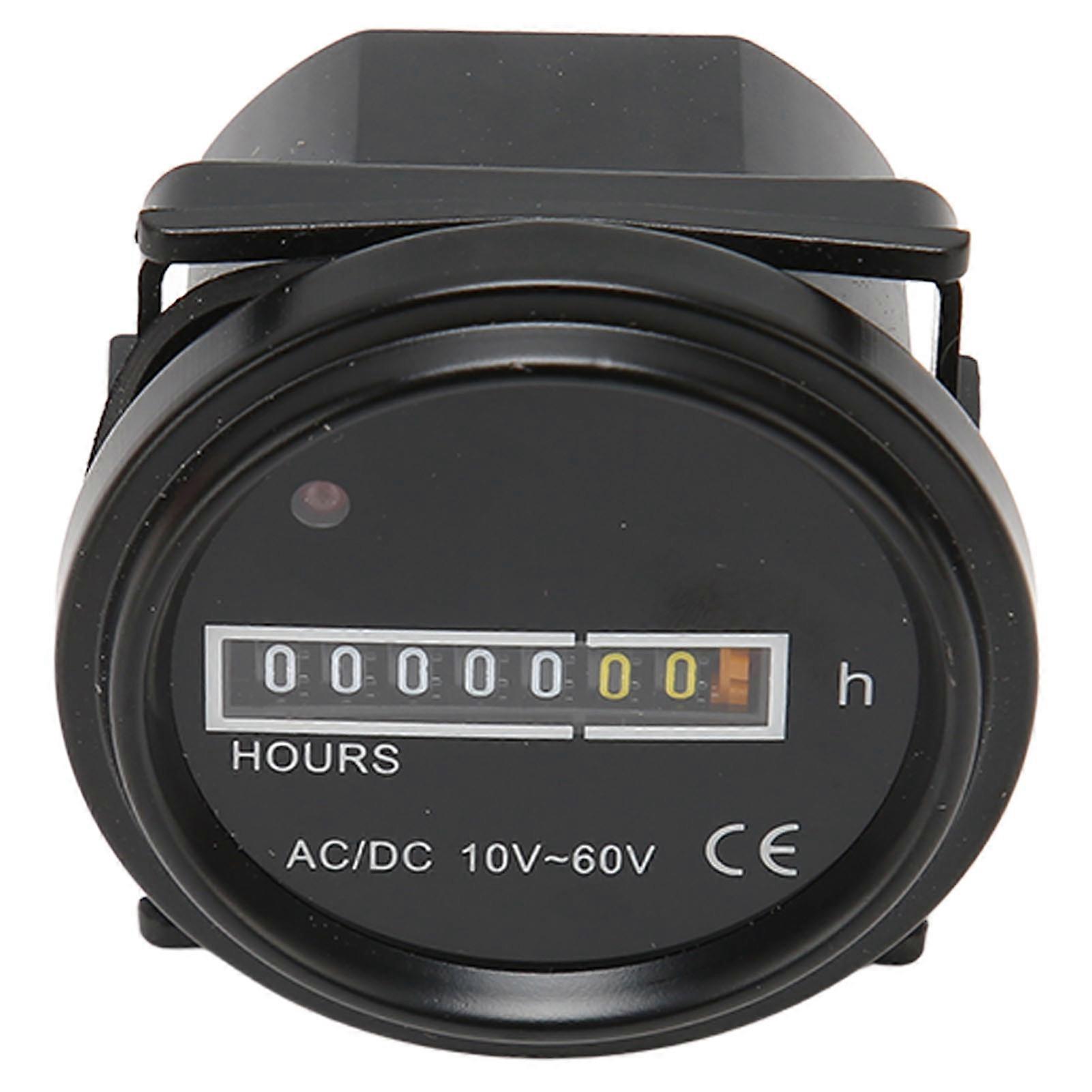 Boat Hour Meter 2.4in Diameter Maximum 99999.99H High Accuracy Mechanical Hour Meter for Boat ...