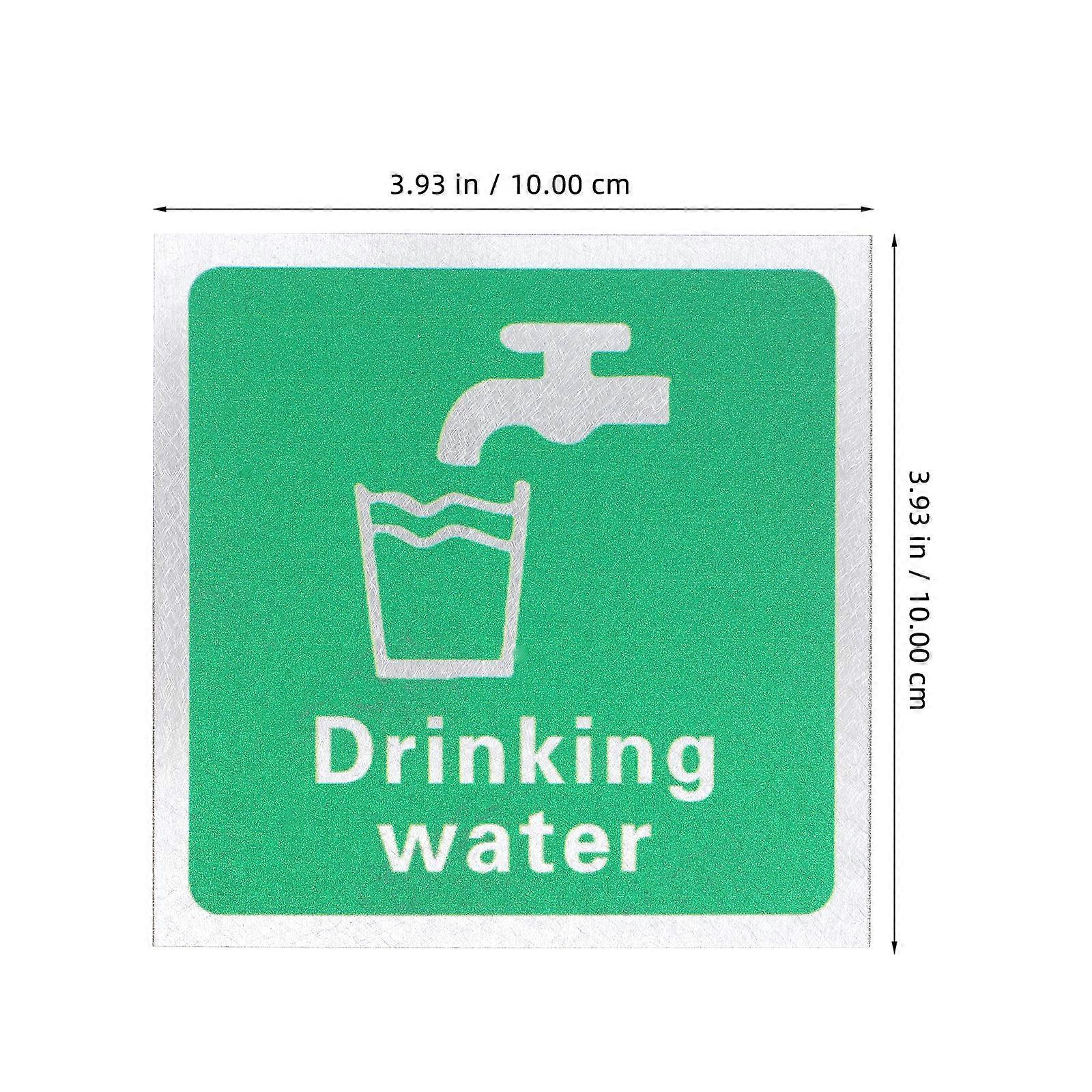 Drinking Water Sign Drinking Water Tap Sink Sign Adhesive Drinking ...