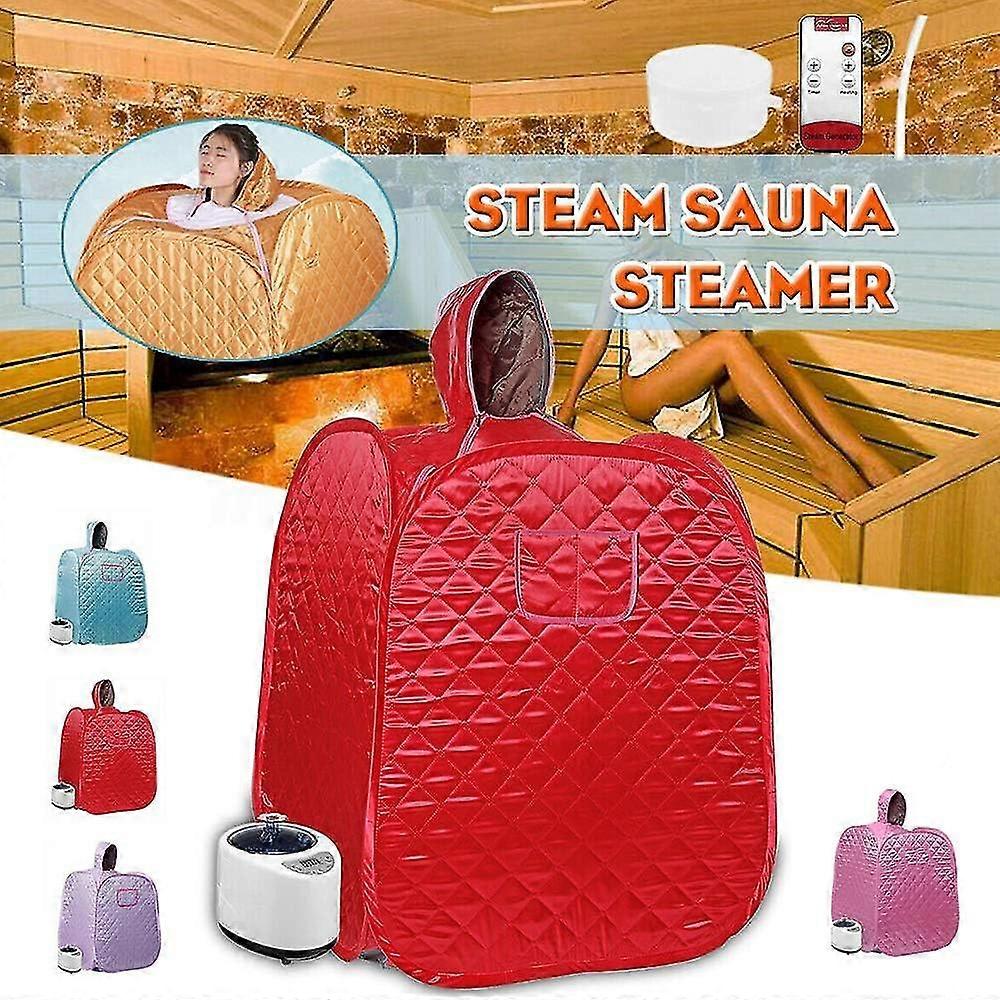 Blue YOUMI Portable Steam Home Sauna Foldable Steam Sauna Upgrade 2 ...
