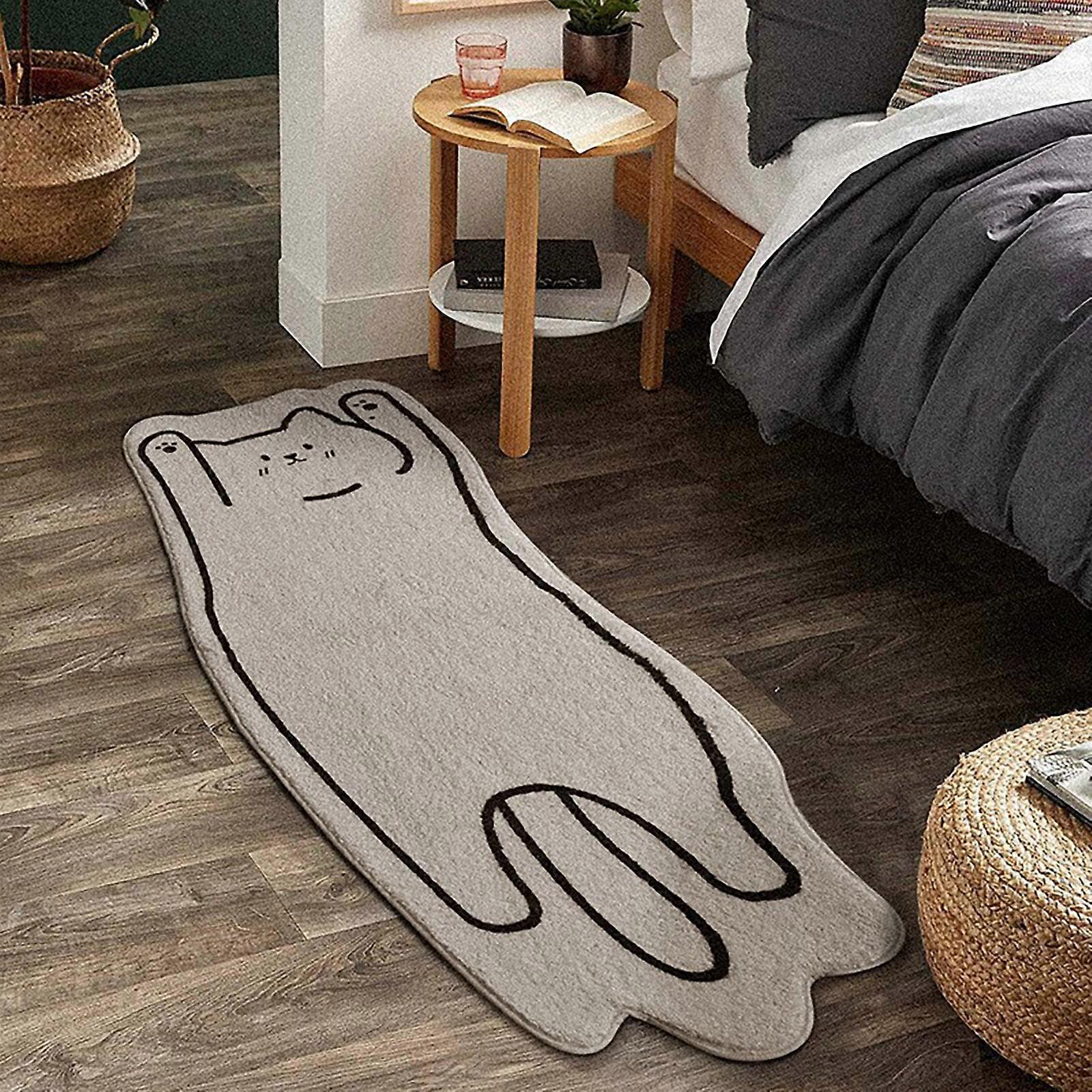 Washable rug for bedroom 40 x 120 cm, cute and funny children's rug ...