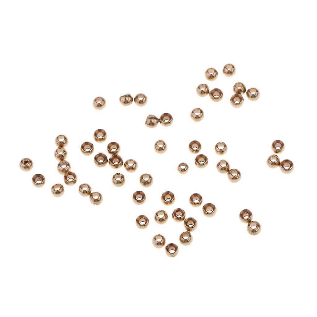 Set of 100pcs Fly Tying Beads Brass Beads Head Fly Fishing Nymph Head ...