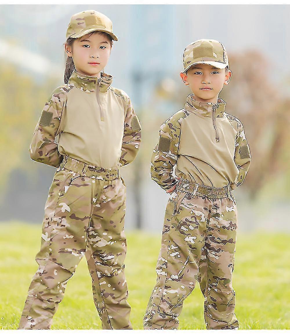 Boys Military Tactical Army Uniform Hunting Clothing Sets Children ...