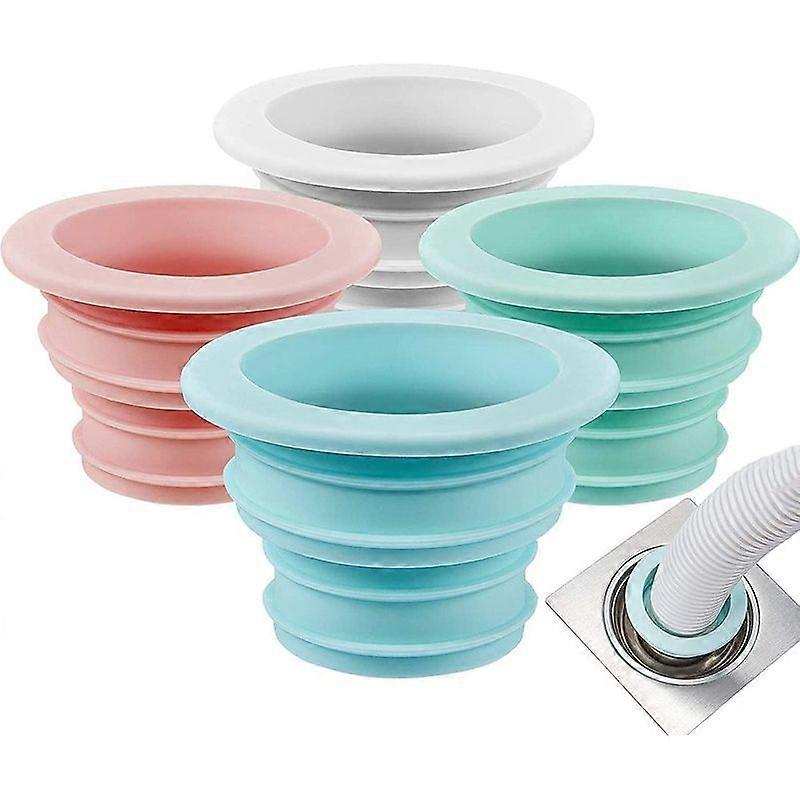 Kitchen Telescopic Washing Machine Pipe Connector Floor Drain Plug Anti ...