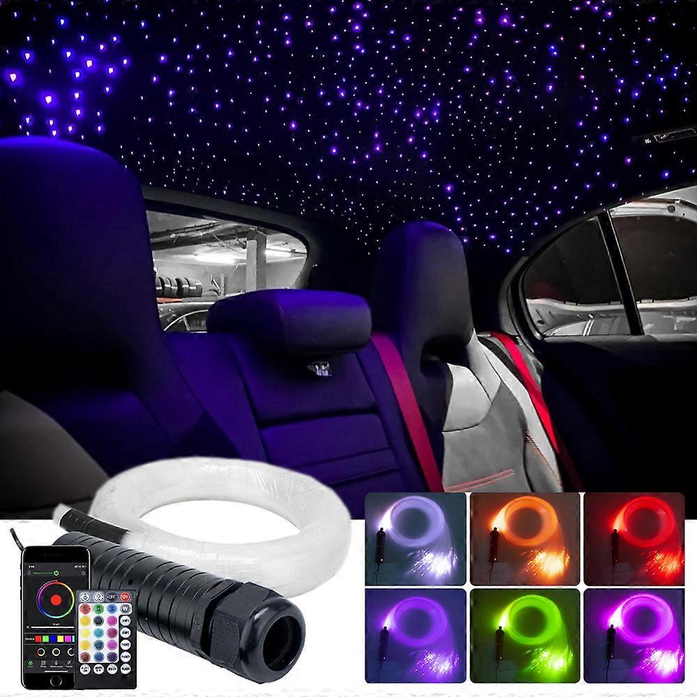 6W RGBW Car Roof Star Light Smartphone APP Music Controller Fiber Optic ...