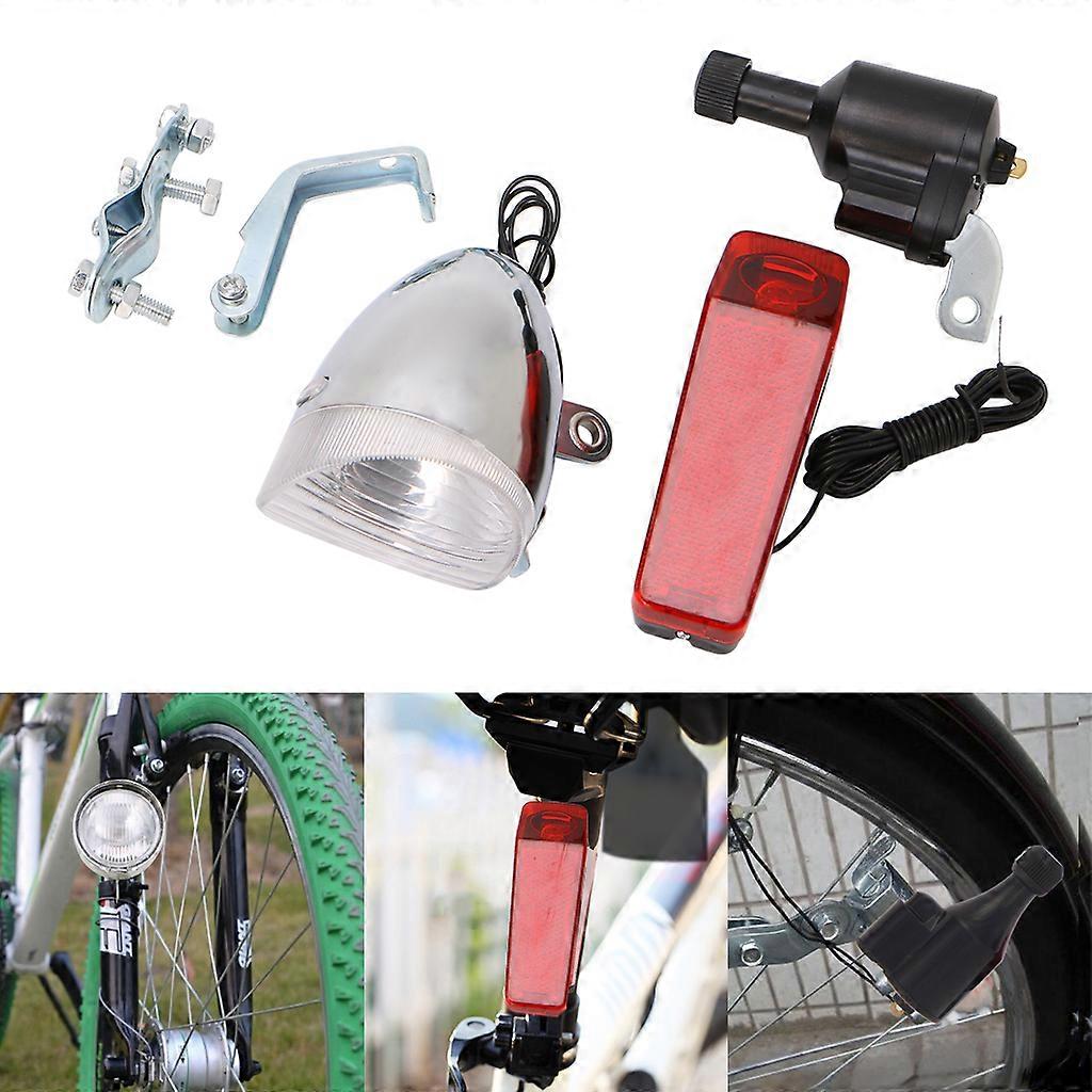 Motorized Bike Bicycle Friction Dynamo Generator for Head Tail Light ...