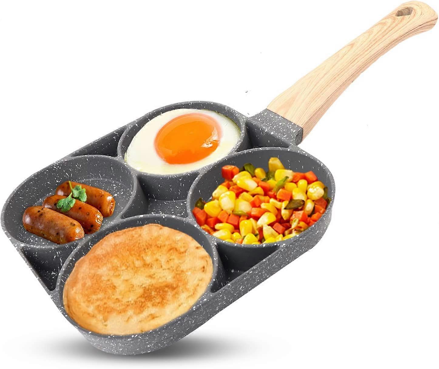 Nonstick 4-Cup Egg Cooker Pan, Aluminum Pancake Pan Egg Cooking Pan ...