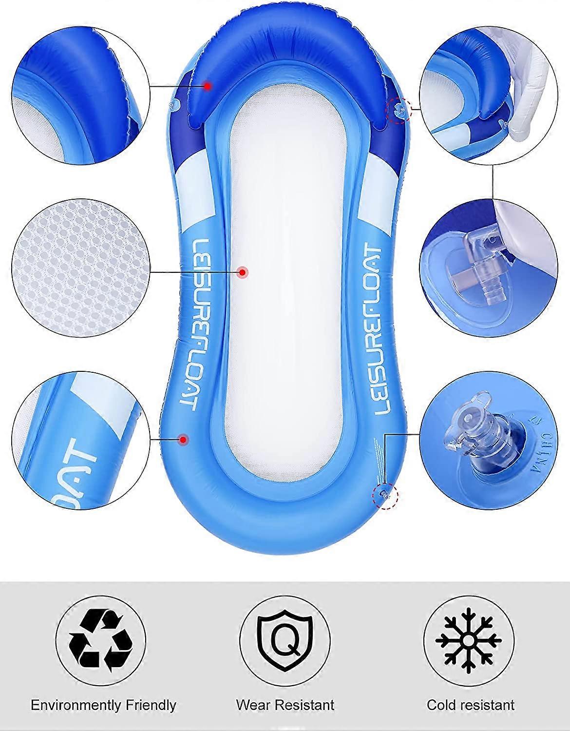 Giant Pool Bed Inflatable Float Swimming Pool Summer Fun Floating ...