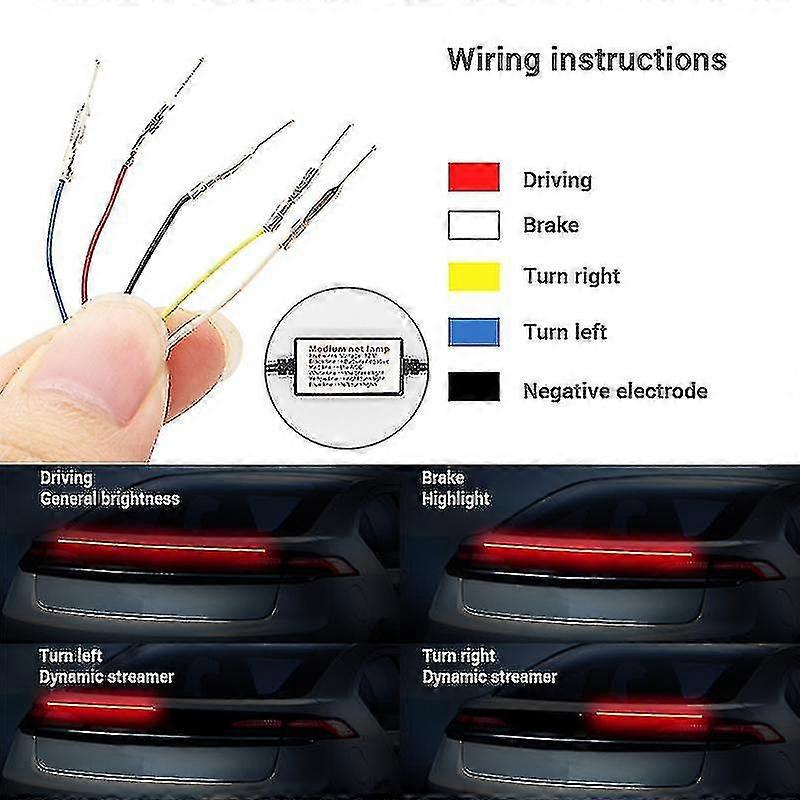 Led Rear Spoiler For Car Rear Wing Lip Trunk Spoiler Universal Rear ...