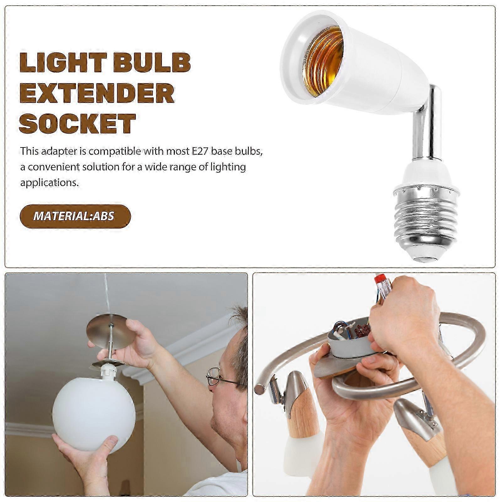 E27 Light Socket Extender E27 to E27 Extension Socket Flexible Light ...