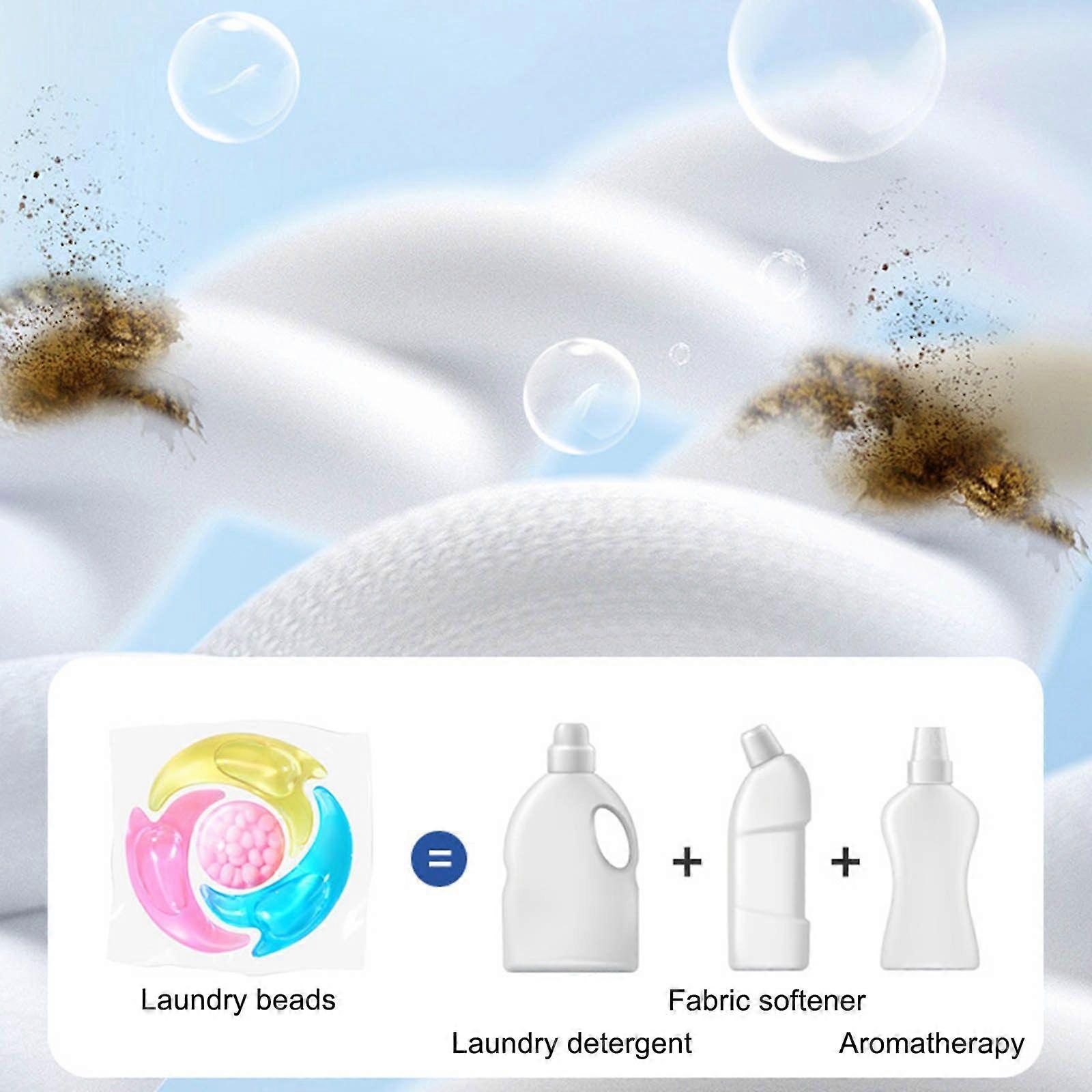 4 In 1 Laundry Detergent Gel Capsules Stain Removal Fragrances Long ...