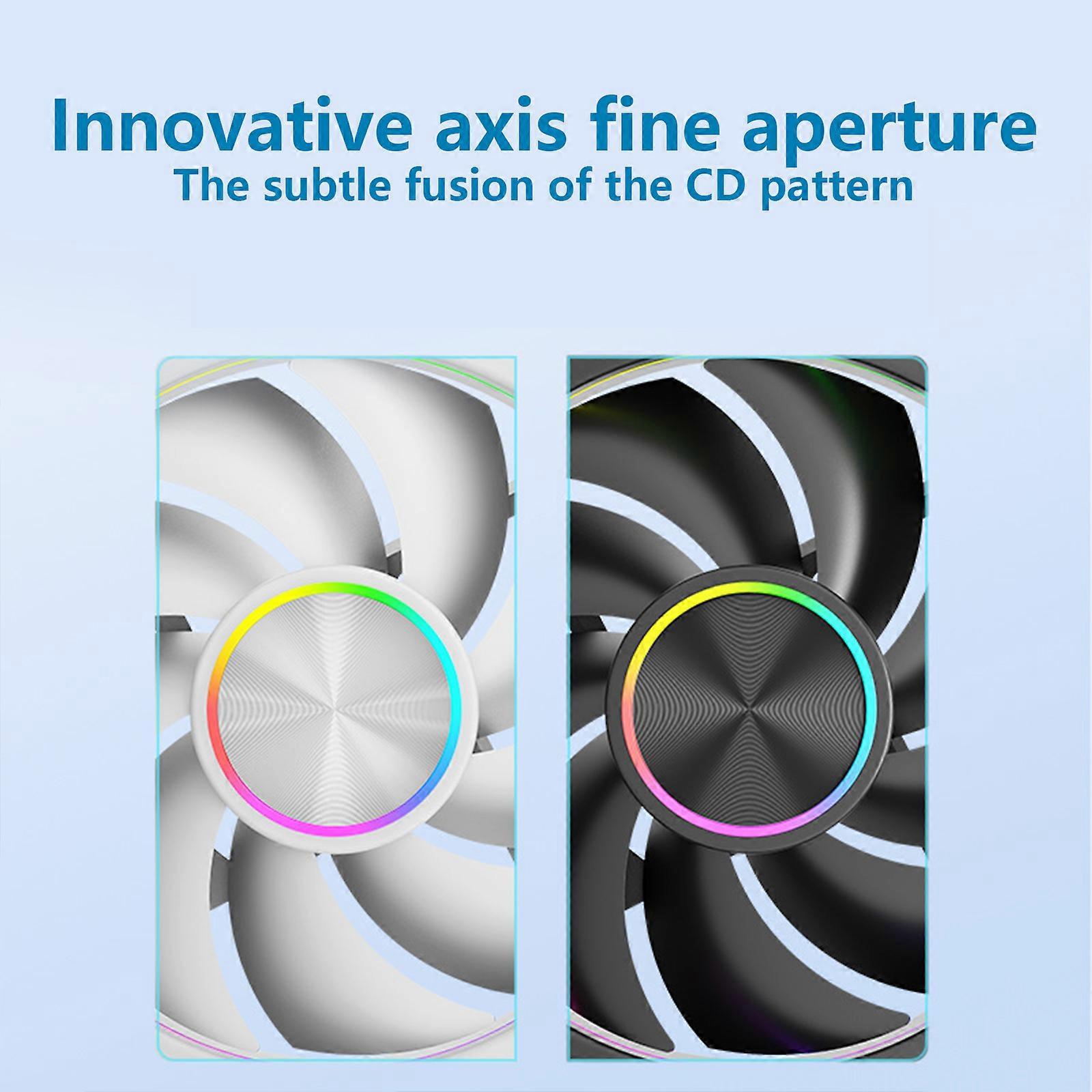 Advanced Cooling 120mm PWM PC Fan with ARGB Lighting, Infinitys Mirror ...