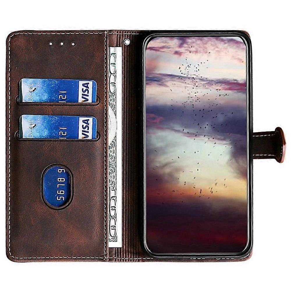 For Motorola Moto G05 4G Case Leather Wallet Phone Cover with Straw Hat ...