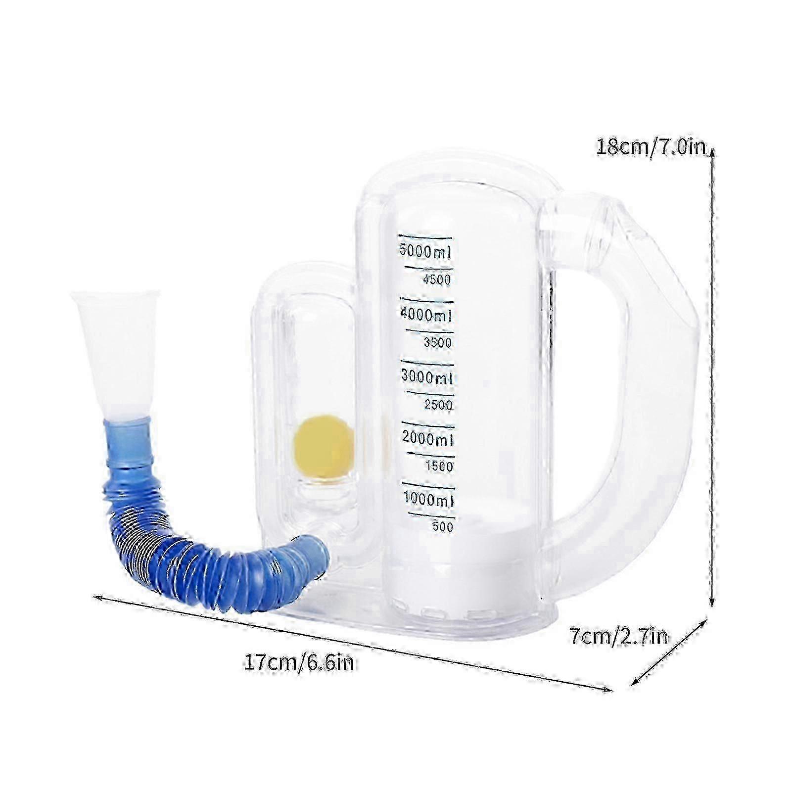 Incentive Spirometer 5000ml Volume Measurement With Flow Rate Indicator ...