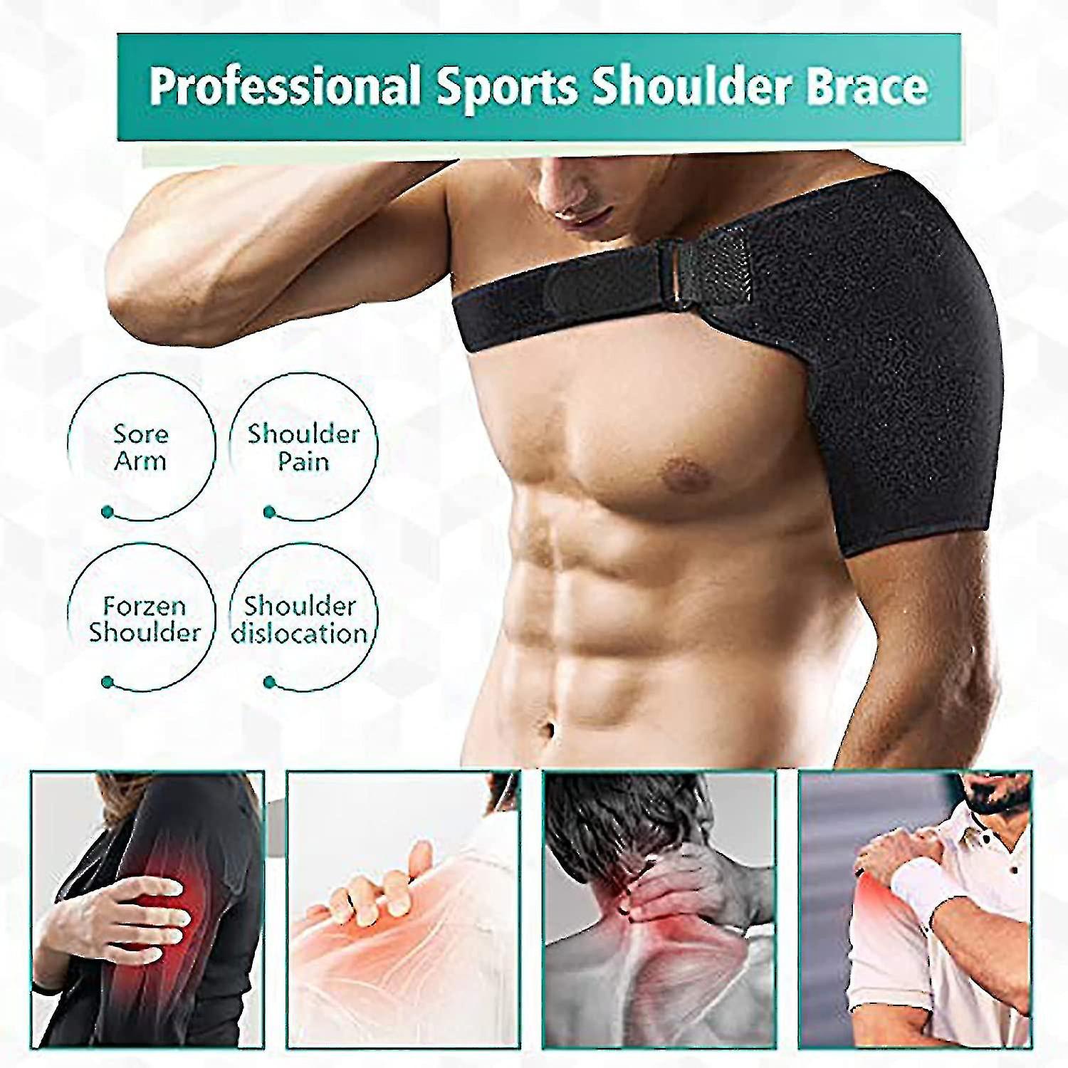 Healthy Lab Co Compression Shoulder Brace For Men And Women Rotator Cuf ...