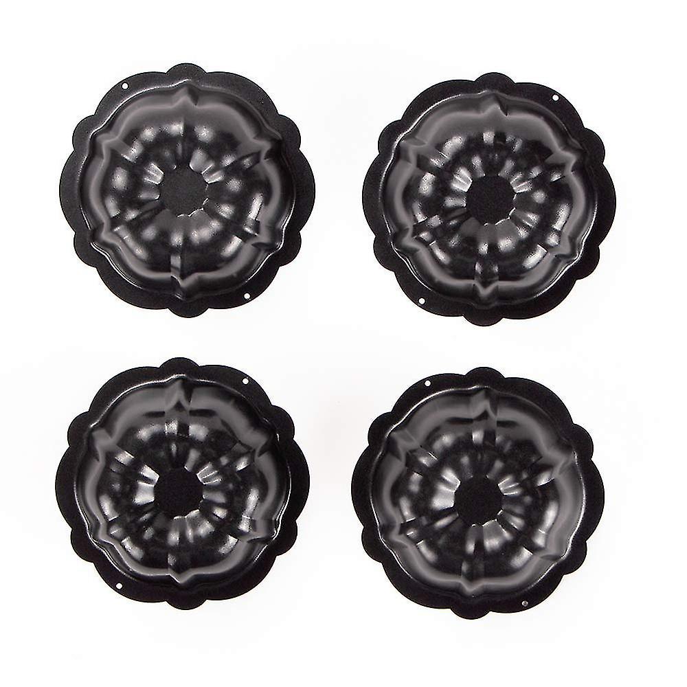 Mini Fluted Ring Cake Tin 10cm 4 Inch Mould Round Baking Cake Pan Non ...