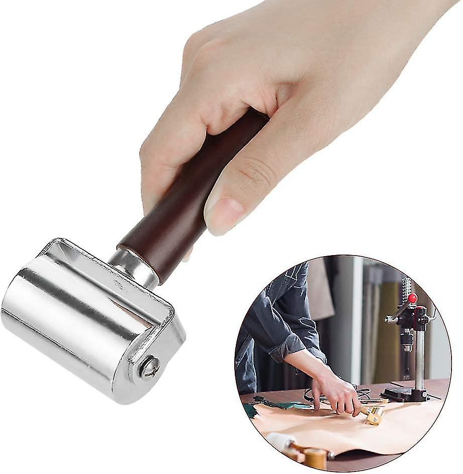 60mm Leather Press Roller High Carbon Steel Solid Leather Edge Roller ...