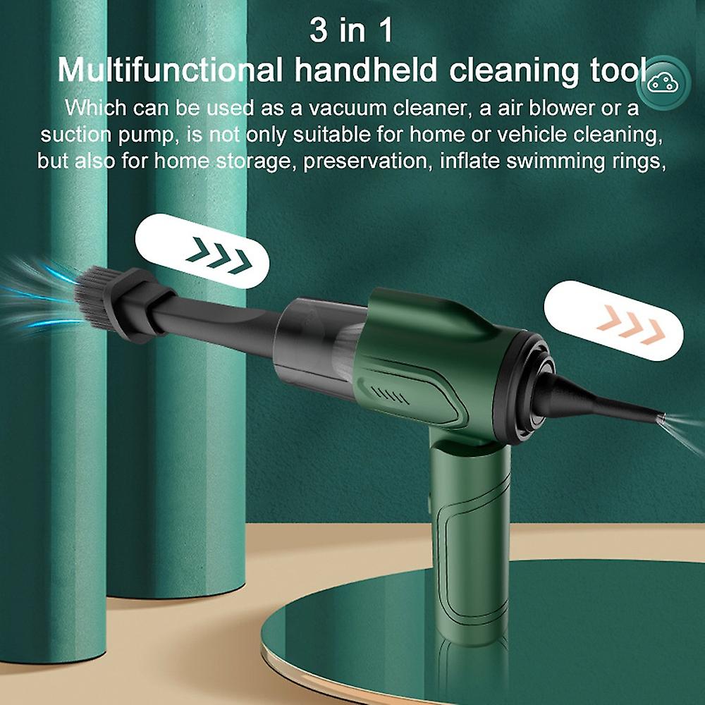 Car Cordless Vacuum Cleaner 3 in 1 Handheld Dust Buster Air Blower ...