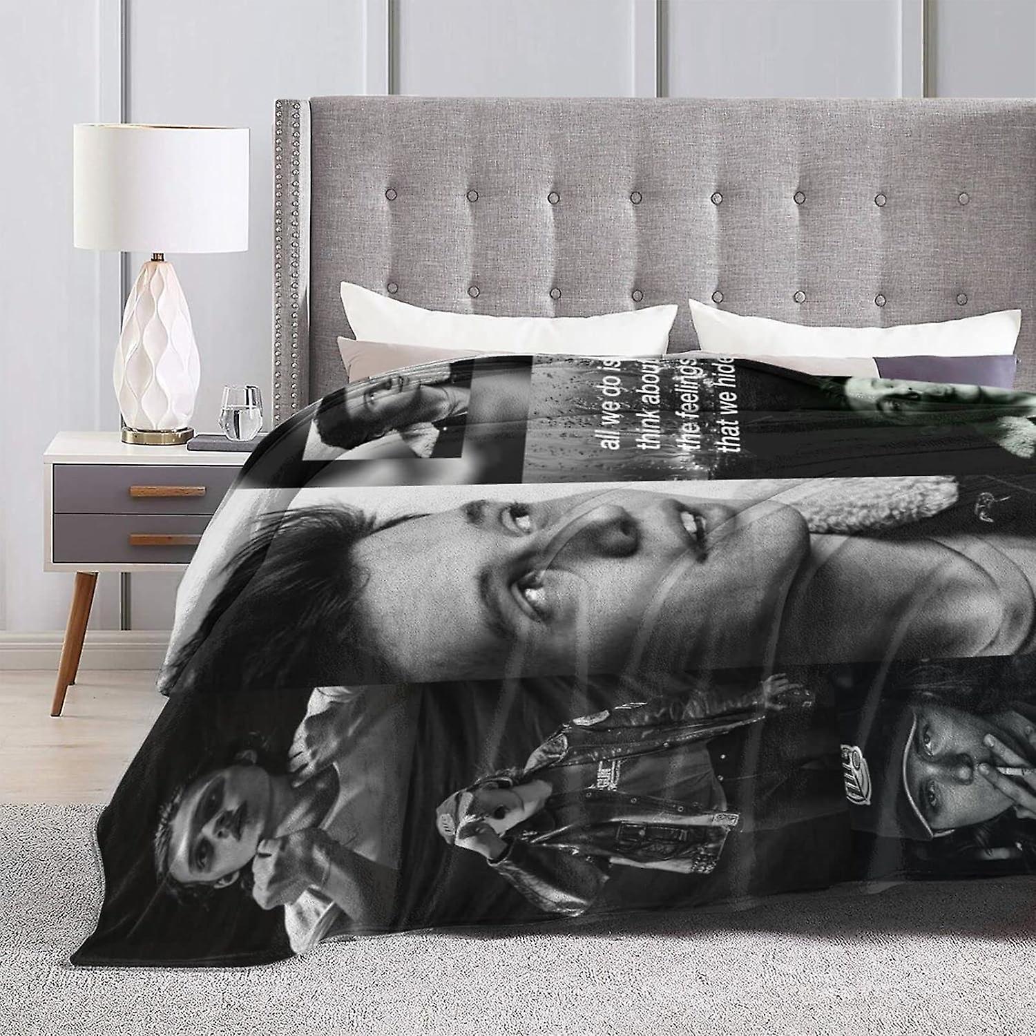 Kast tæppe Hyggeligt letvægts varmt ultrablødt mikrofleecetæppe Nick ...