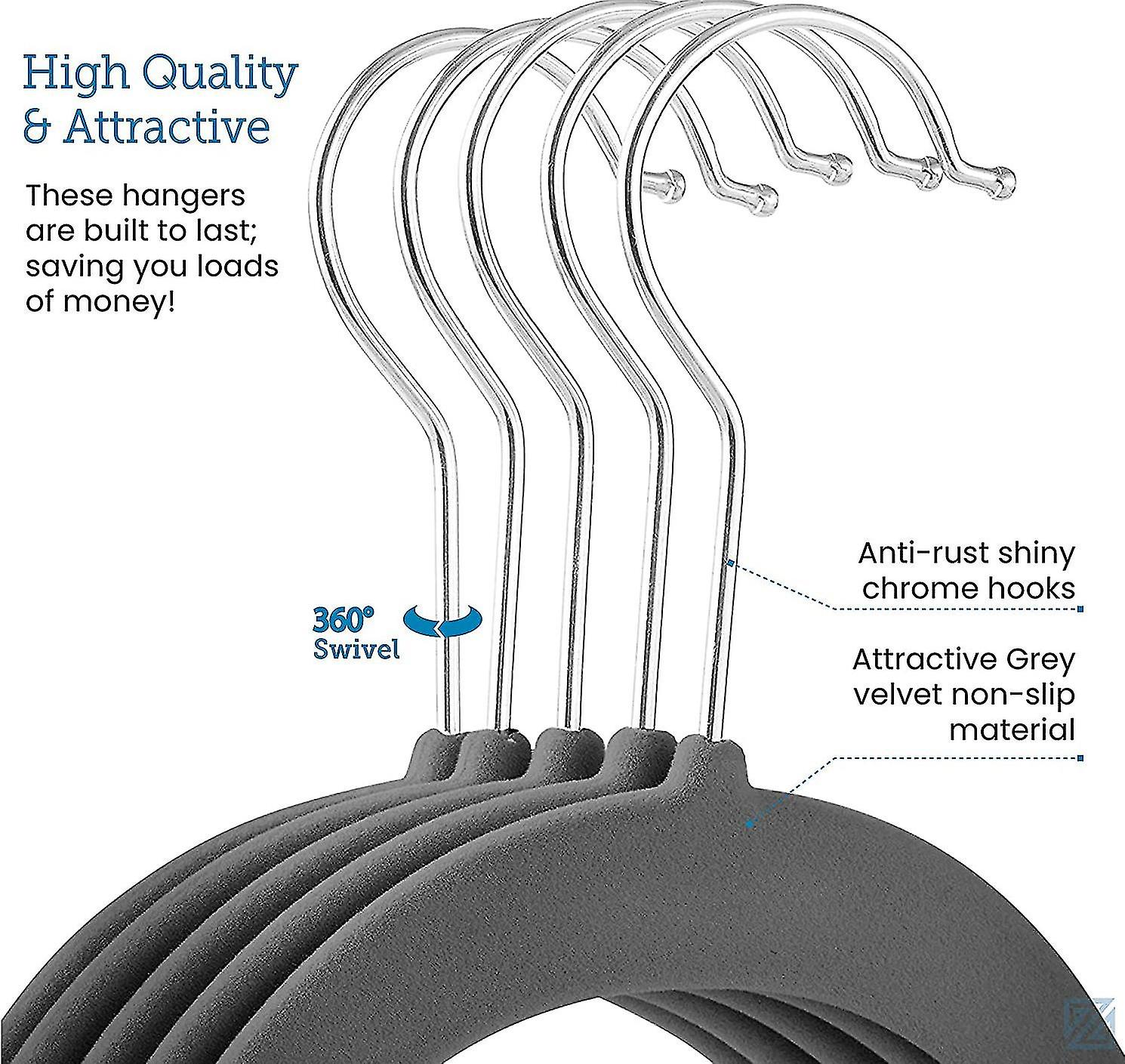 Non-slip Velvet Hangers - Suit Hangers (10-pack) | Fruugo DE