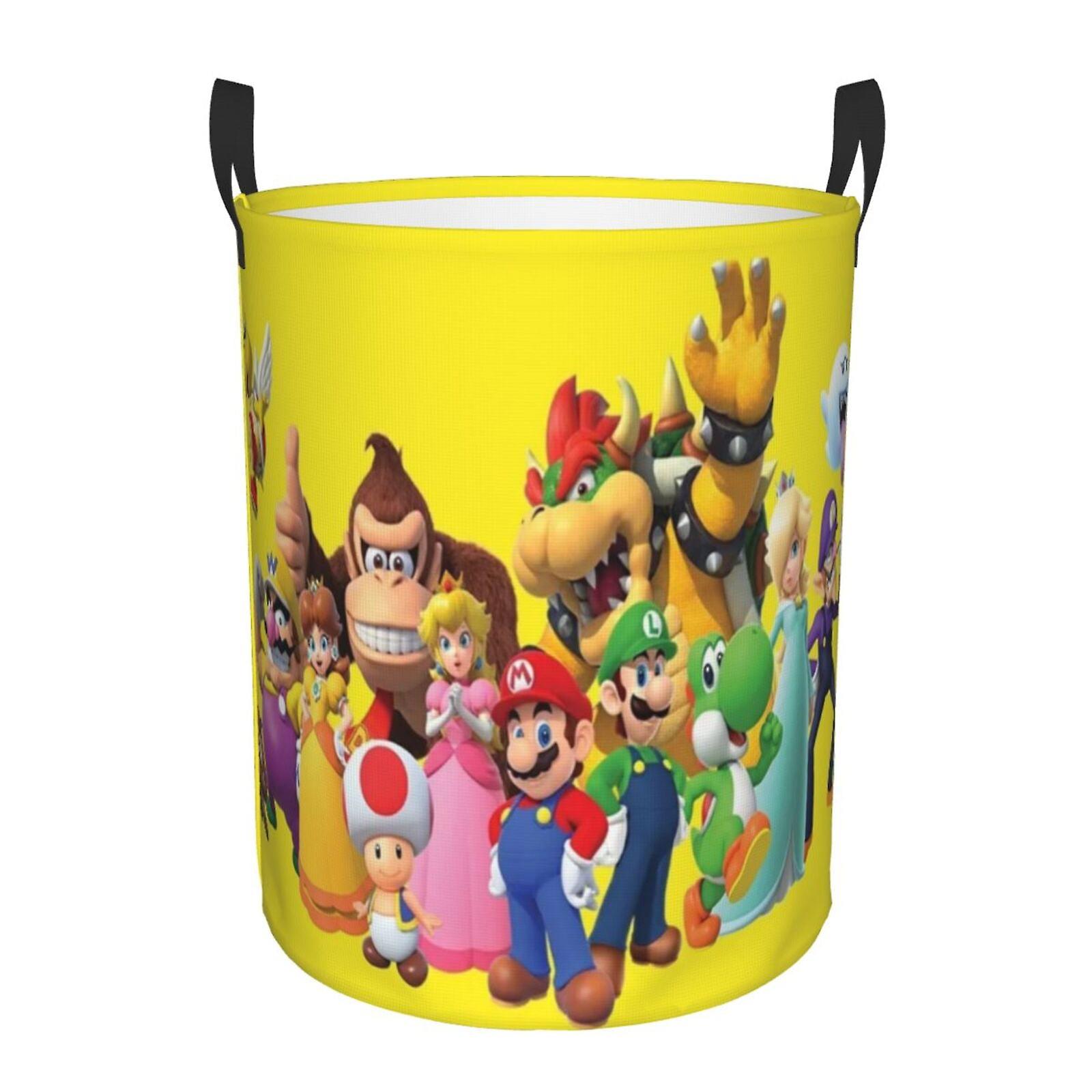Mario Large Laundry Basket With Handle, Collapsible Laundry ...