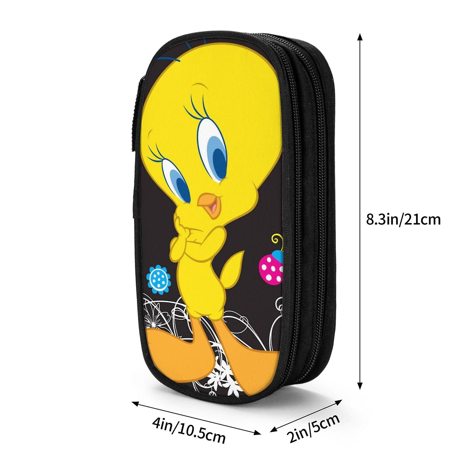 Looney Tunes Tweety Pencil Case with Zipper, Big Capacity Pen Pouch ...