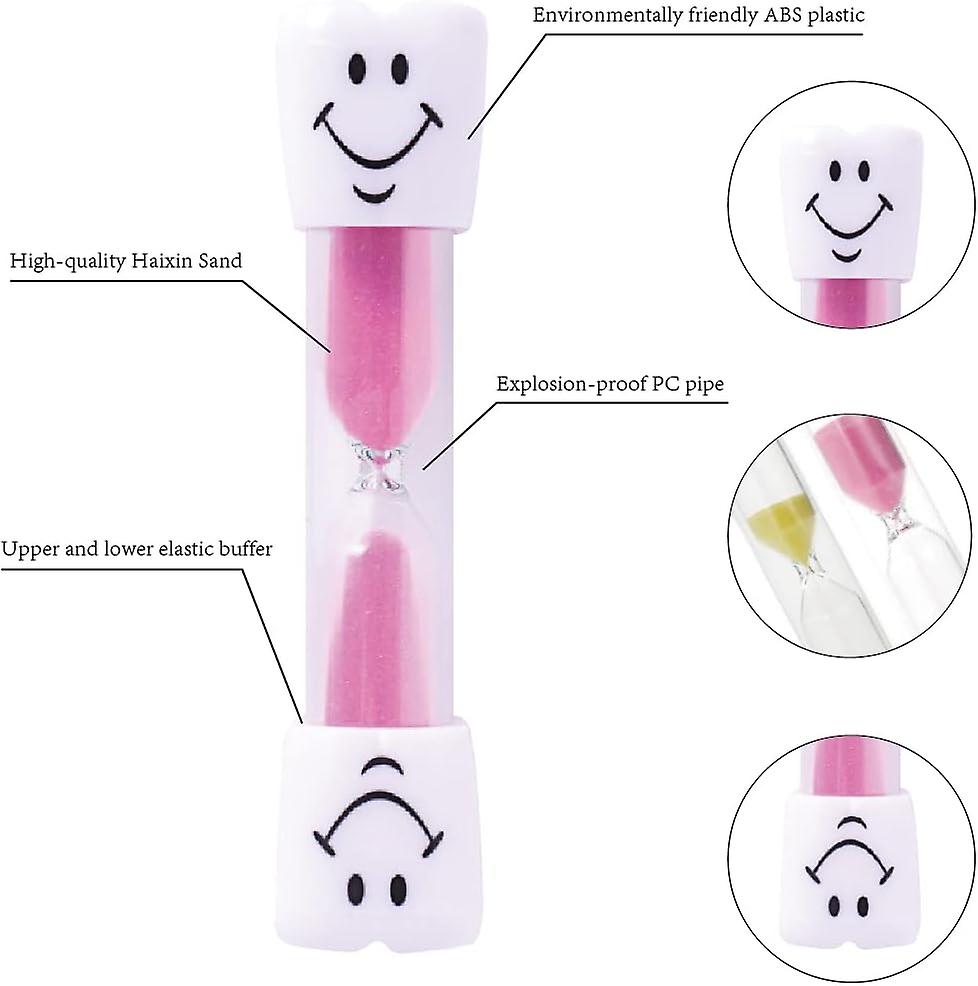 Pack of 2 Hourglass Timer Smiley Teeth Brushing Timer Sand Timer 3 ...